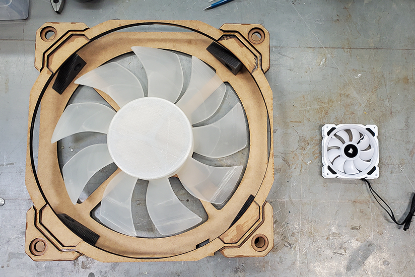 Giant RGB Fan – Portfolio of George Lampard – Marketing Expert