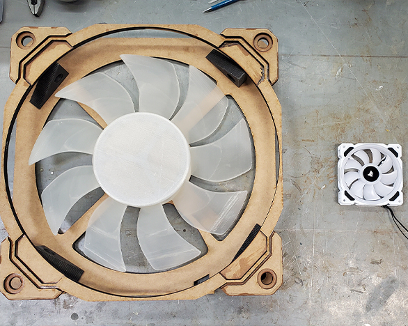 Giant RGB Fan – Portfolio of George Lampard – Marketing Expert